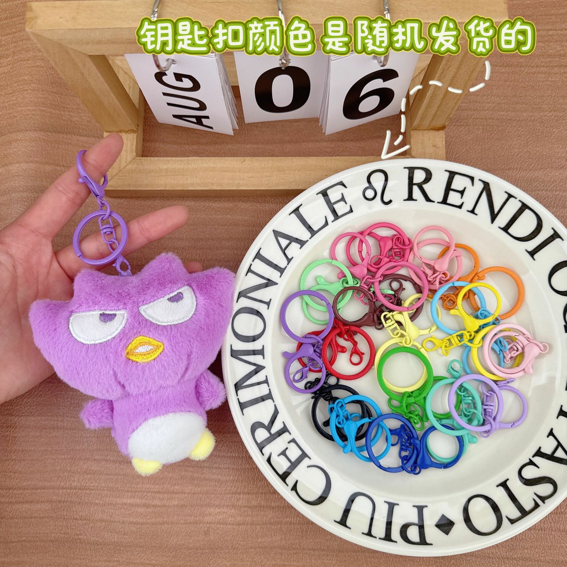 Новая цепочка для телефона Xiaohongshu с куклой Куроми в виде лапки кролика, плюшевый брелок с пингвином,