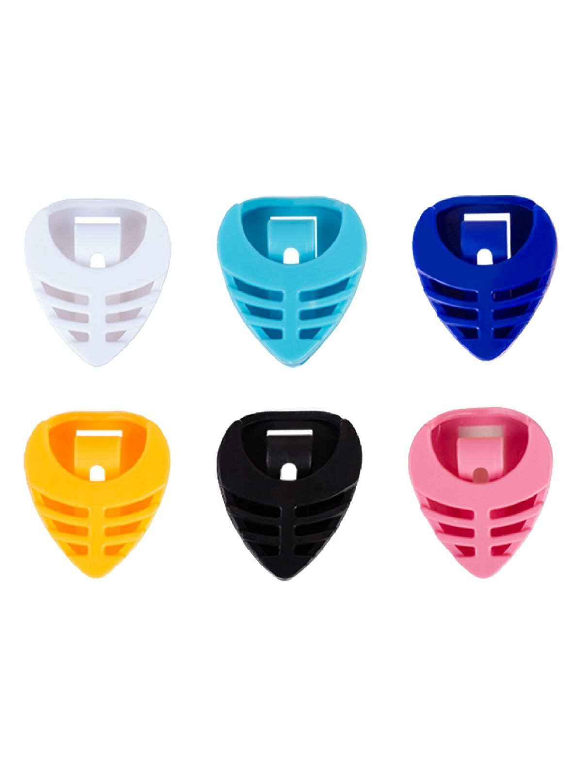 6шт Накладной футляр для медиатора Удобное размещение медиаторов Аксессуары для гитары