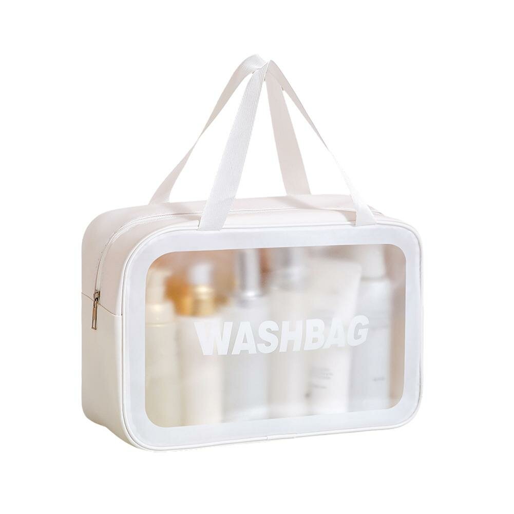Косметичка женская дорожная непромокаемая, сумка для душа и для бассейна прозрачная, органайзер для хранения косметики