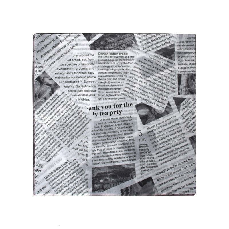 100 шт. Эко-бумага для пикника, Белый - S