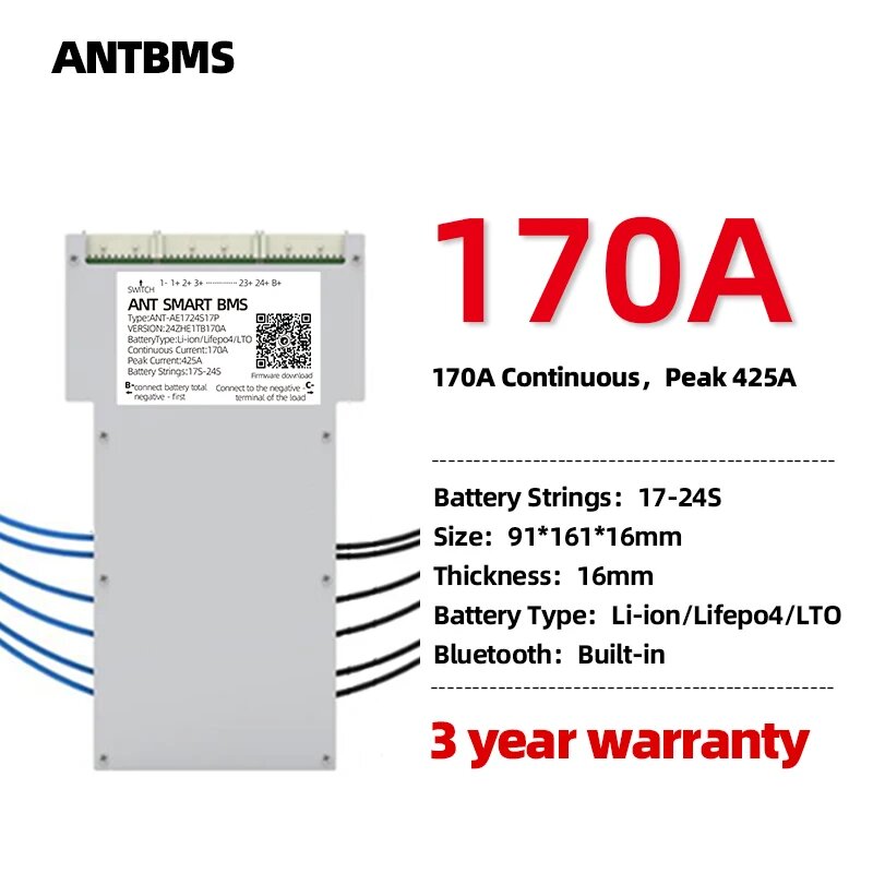 ANT BMS 170A Bluetooth, 17-24S