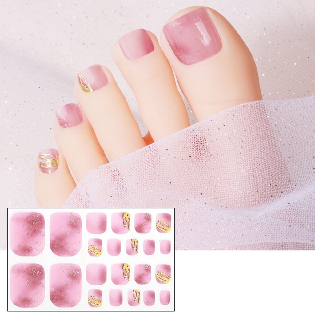 Водонепроницаемые Обертывания Для ногтей на ногах, 3D Стразы, Наклейки Для ногтей на ногах, Наклейки для ногтей на Ногах, Наклейки Для Ногтей на Ногах