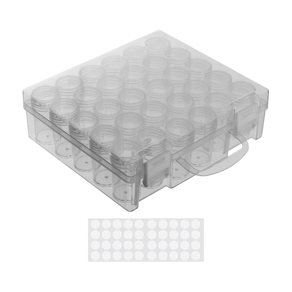 Коробка для хранения круглых бутылок с белой пряжкой из 30 сеток, коробка для хранения ювелирных изделий