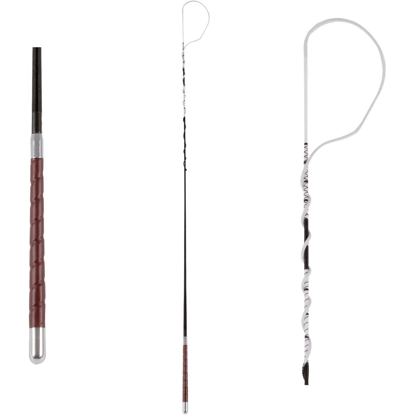 Decathlon Хлыст для упряжи лошади с кожаной рукояткой Waldhausen - 200 см