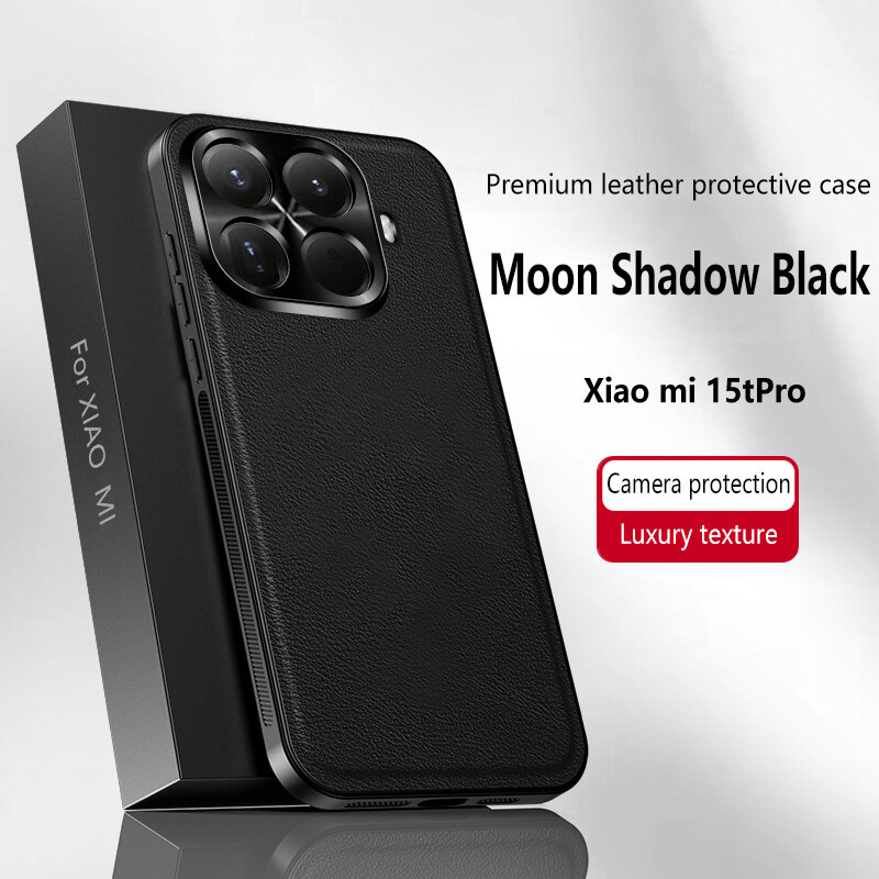 Чехол для Xiaomi 15T Pro/Сяоми 15T Про, soft touch, чехол-кардиомонитор, искусственная кожа, поликарбонат (PC), защита камеры, ударопрочный, усиленные углы, Xiaomi, Xiaomi 15T Pro, black,