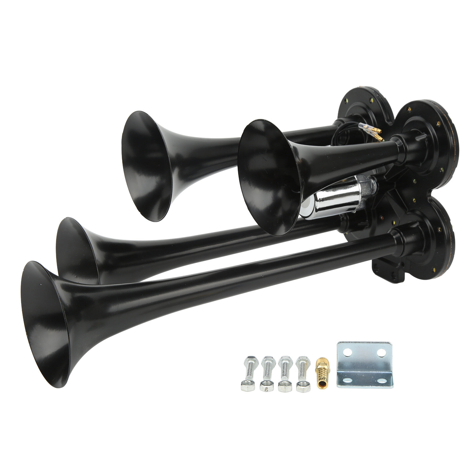 4 Трубе воздушный компрессор рог 150 дБ 12 В супер громкий универсальный подход для автомобильных грузовиков лодки поезда