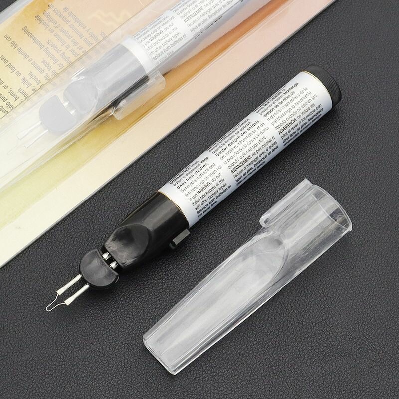 Мини паяльник для воска, на батарейке AA 1,5 В ручка-выжигатель для моделирования по воску и сборки восковых елок, регулировка нагрева силой нажатия, насадка-дуга