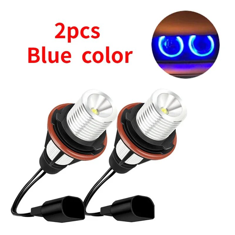 2 шт. светодиодные габаритные огни «ангельские глазки» для BMW E87 E39 M5 E60 E61 E63 E64 M6 E65 E66 E83 X3 E53 X5 2000-2008 белый яркий