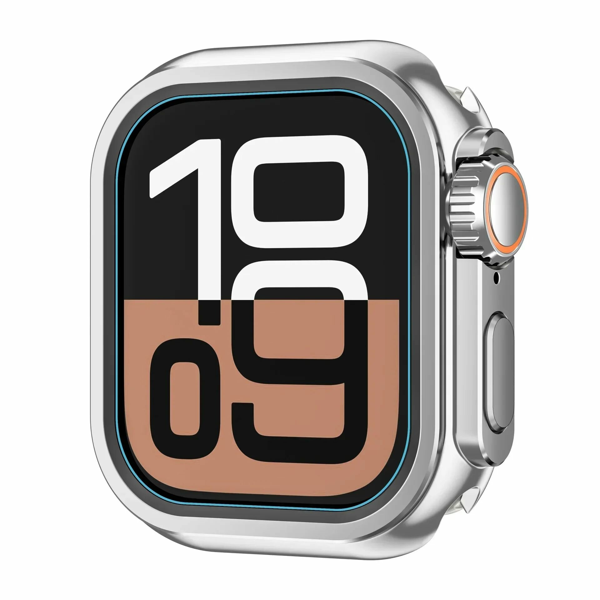 Защитный чехол металлического бампера Apple Watch 46мм 45 44 iWatch Series Крышка защитной рамы 10 9 8 7 6 5 SE вместо Ultra 2 49мм