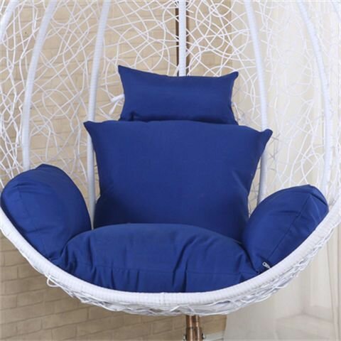 Подвесная корзина с подушкой, съемная и моющаяся, подушка для балконного ротангового кресла, утолщенная подушка для качалки в виде птичьего гнезда, подвесное кресло