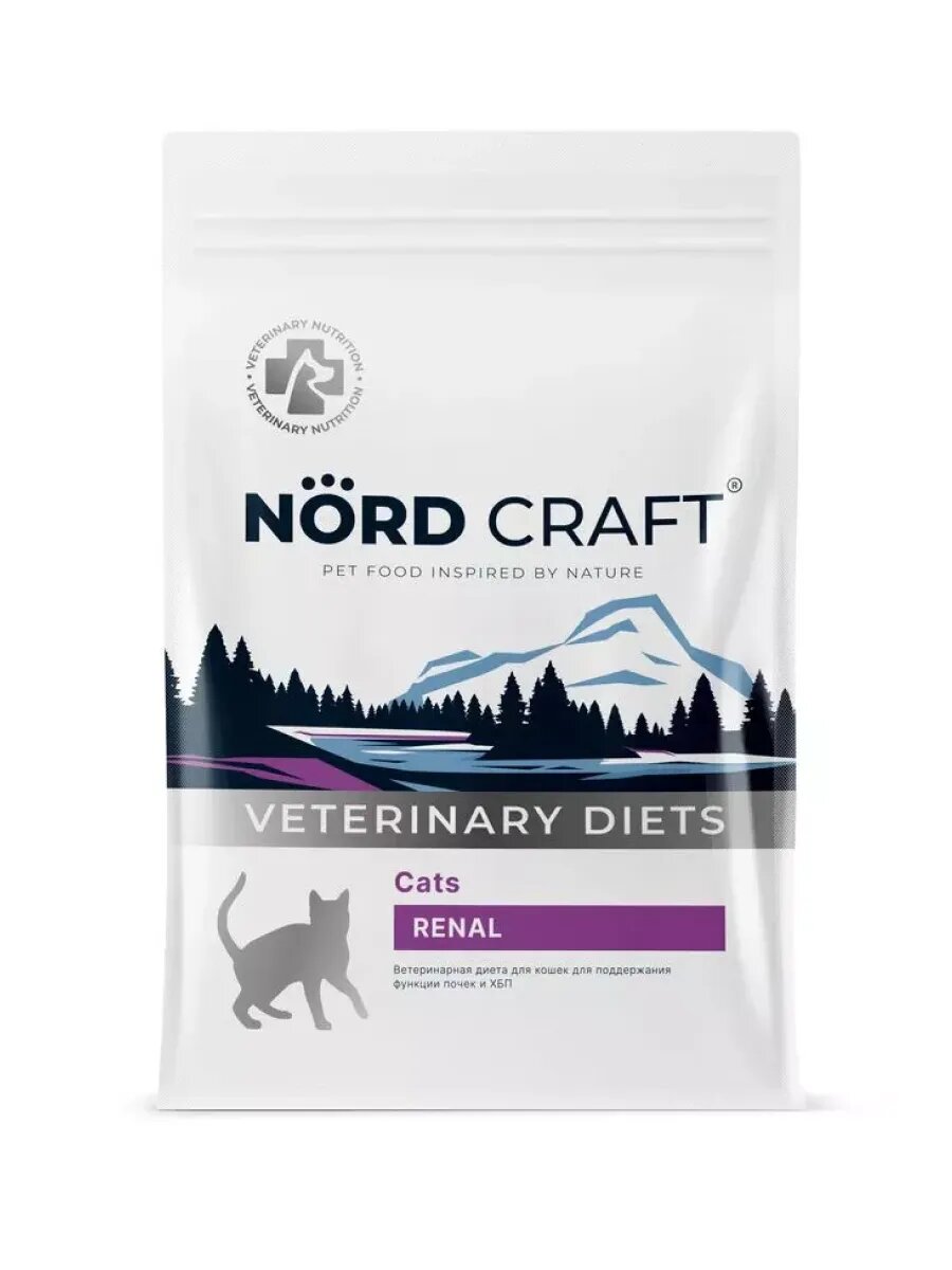Корм Nord Craft для кошек renal, 1,5кг