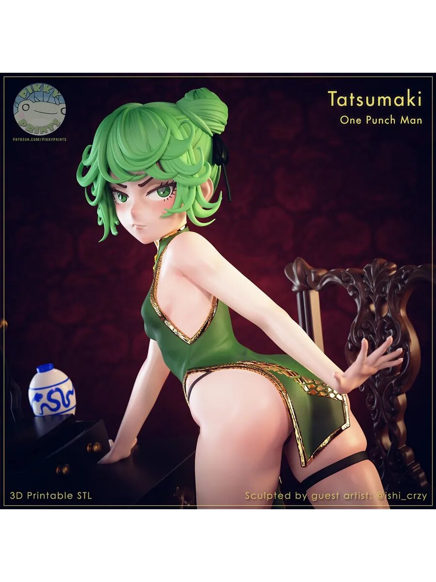 Коллекционная фигурка Tatsumaki под покраску 20 см