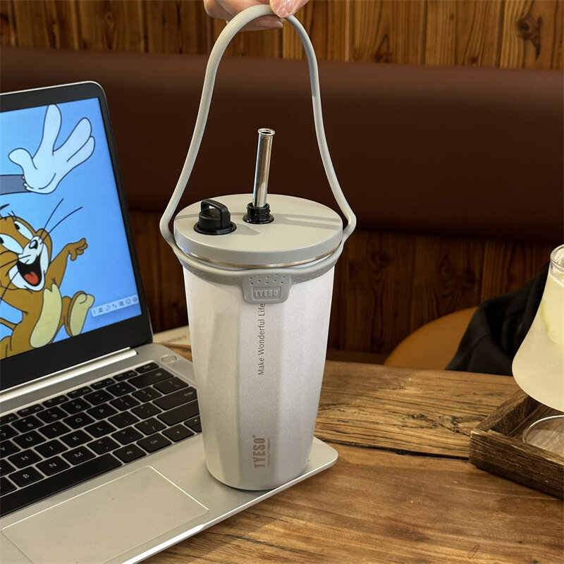 TYESO Taishuo новая кофейная чашка из нержавеющей стали ледяной хулиган изоляция Автомобильная соломенная чашка