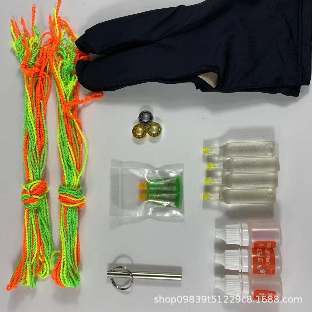 Yo-Yo аксессуары костюм Веревка смазочное масло Съемник вала перчатки центральный вал 10 шариков KK части