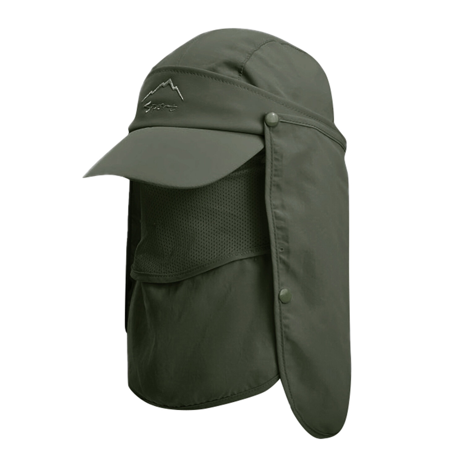 Унисекс многофункциональная кепка с козырьком 360° защита от солнца съемная маска для лица накладка на шею дышащая водоотталкивающая солнцезащитная кепка для рыбалки и альпинизма