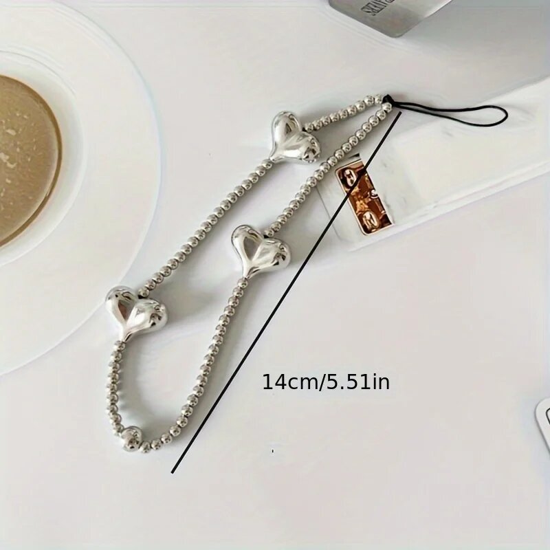 Женская короткая цепочка для телефона, брелок на запястье, подвеска для сумки, уникальный дизайн, подвесная веревка с защитой от потери для женщин, модный аксессуар