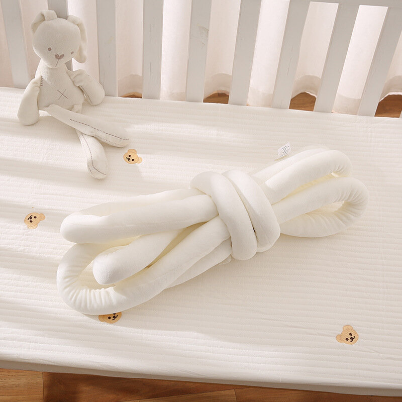 Бампер для детской кроватки, плетеный, защитная полоса, плетеный бортик для кровати, защитный бортик для новорожденных