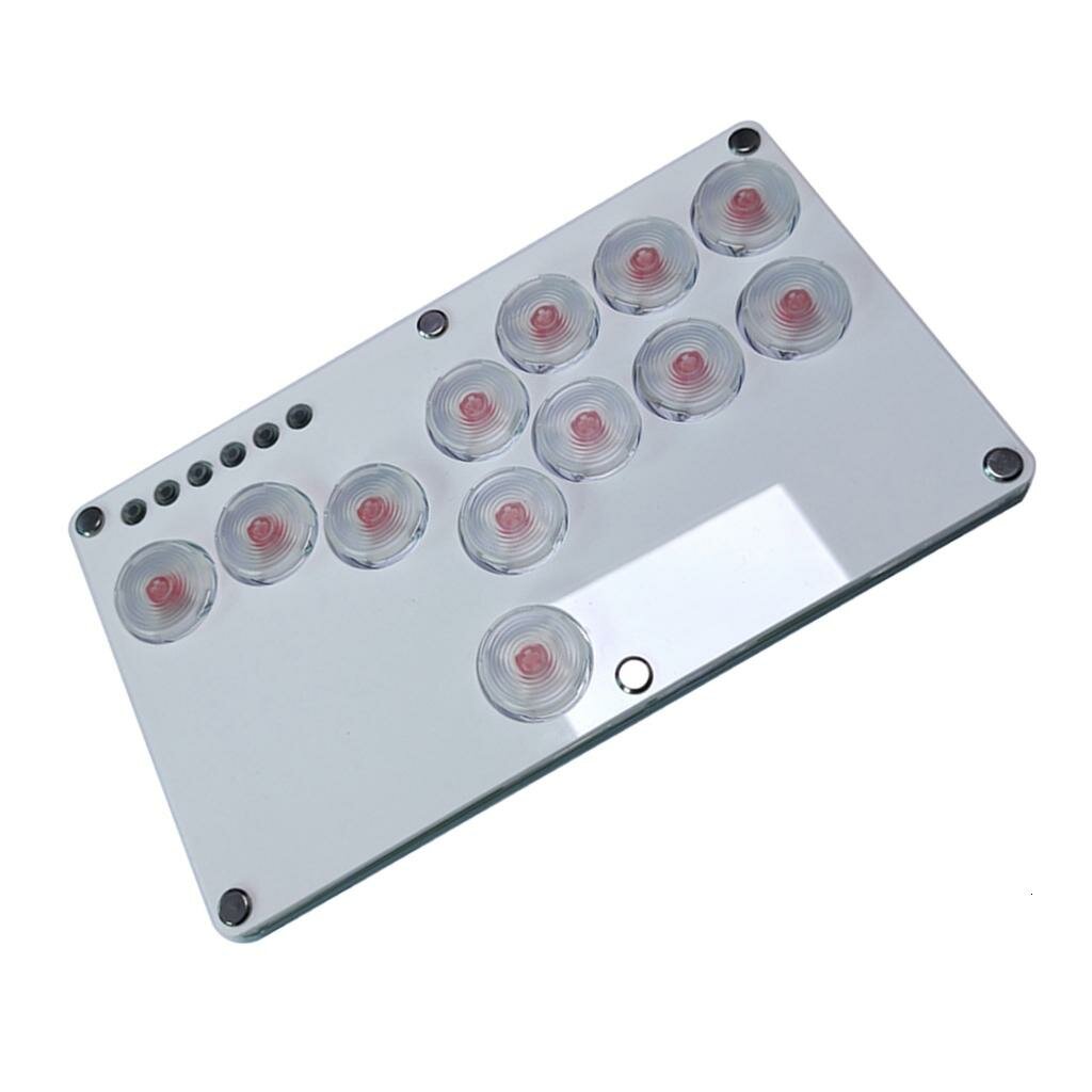 Контроллер Keypad для ПК, Flatbox Arcade, низкая задержка, Прозрачная клавиша на w