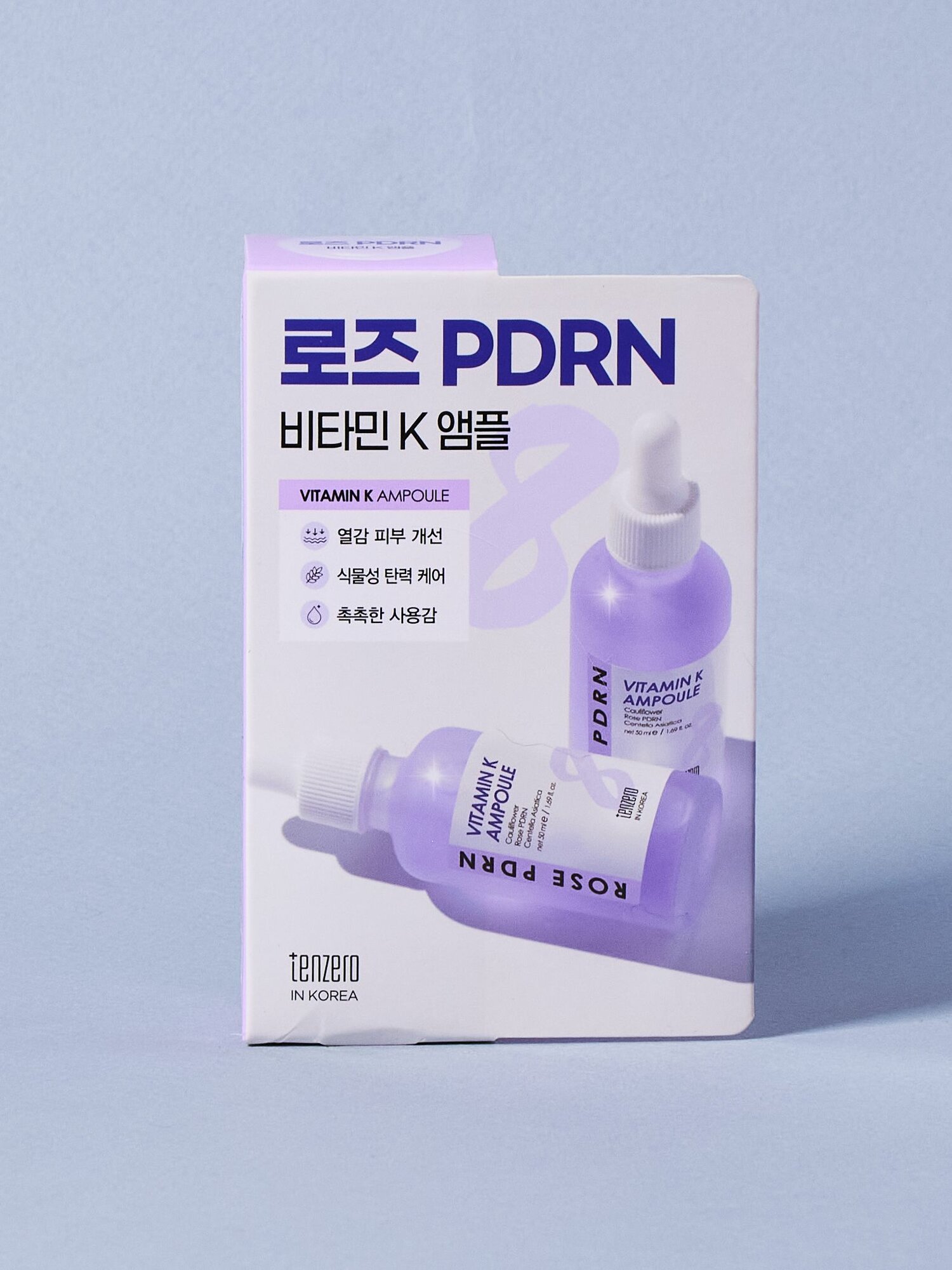 TENZERO Восстанавливающая ампула с экстрактом розы, PDRN и витамином K 50мл Rose Pdrn Vitamin K Ampoule