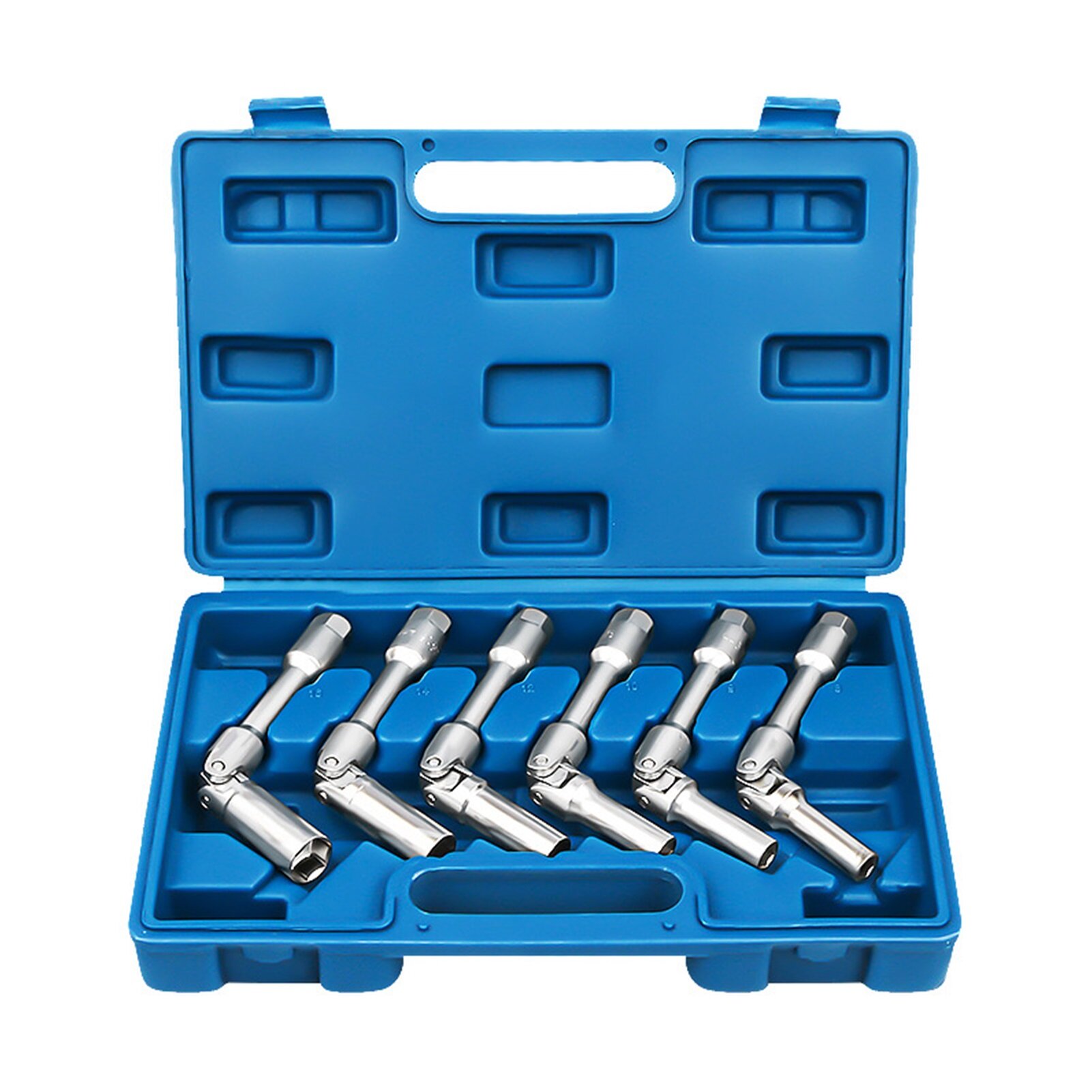 Набор свечных головок 6шт, 3/8in, универсальный шарнир, отвертка