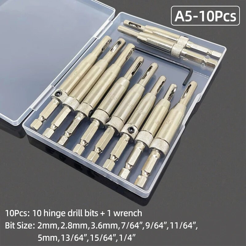 Колонковое буровое долото ManPingLu для установки дверных петель A5-10Pcs