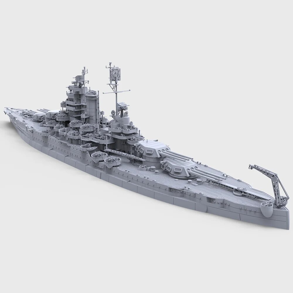 Модель линкора USS Mississippi (BB-41) 1/350 SSMODEL SSC704-A 700 scale Waterline