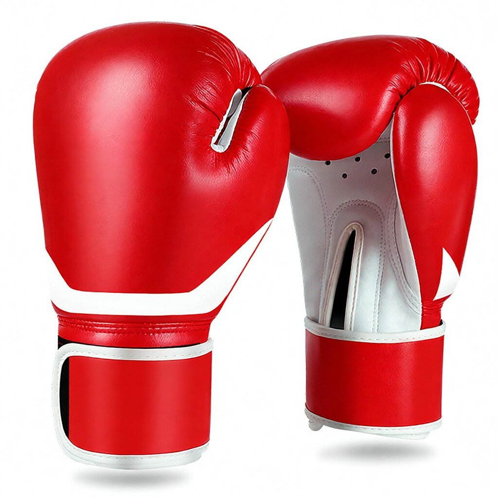 Перчатки для бокса Kick Boxing Muay Thai для тренировки с грузом Перчатки для спортов на открытом воздухе Перчатки для бокса Оборудование для бокса для ударного мешка Перчатки для бокса Красный/Черный 8 oz/10 oz/12 oz 1 пара