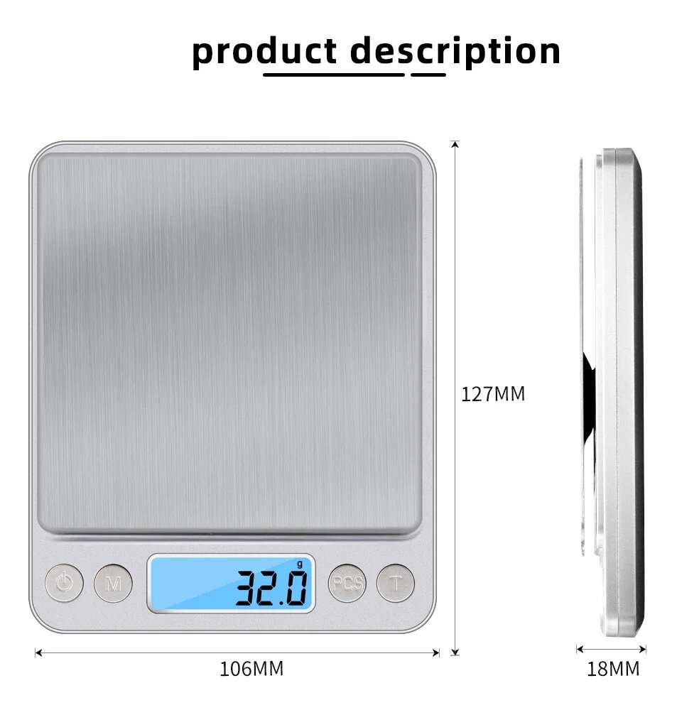 Весы кухонные 3kg/0.1g