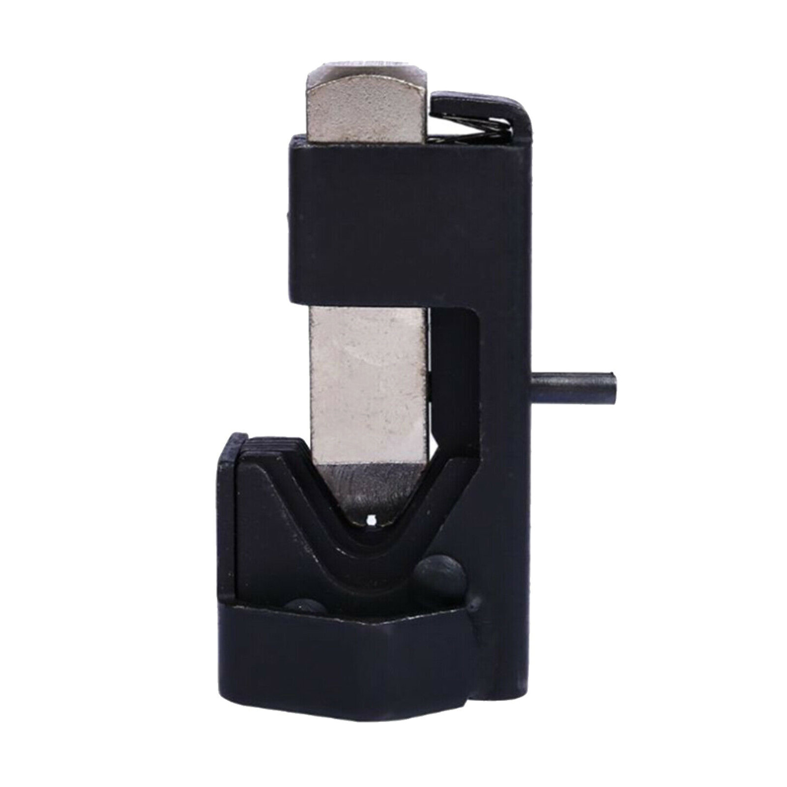 Универсальный клепанный калибровщик для кабелей аккумуляторных, терминалов проводов, штырей для сварки, инструмент для калибровки, материал: металл + пластик, цвет: черный + серебристый, размер изделия: 100 * 60 * 50мм, размер упаковки: 110 * 60 * 60мм,