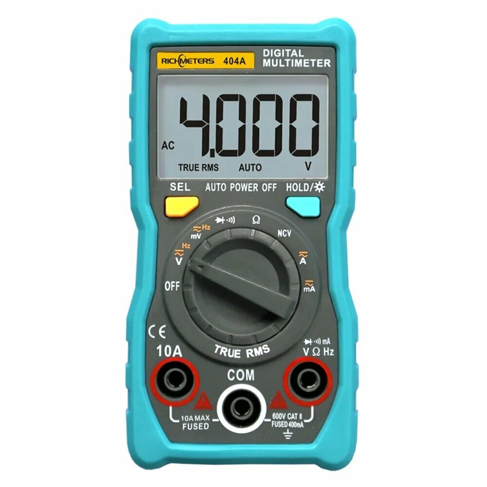 RICHMETERS RM404A цифровой мультиметр с автоопределением и NCV