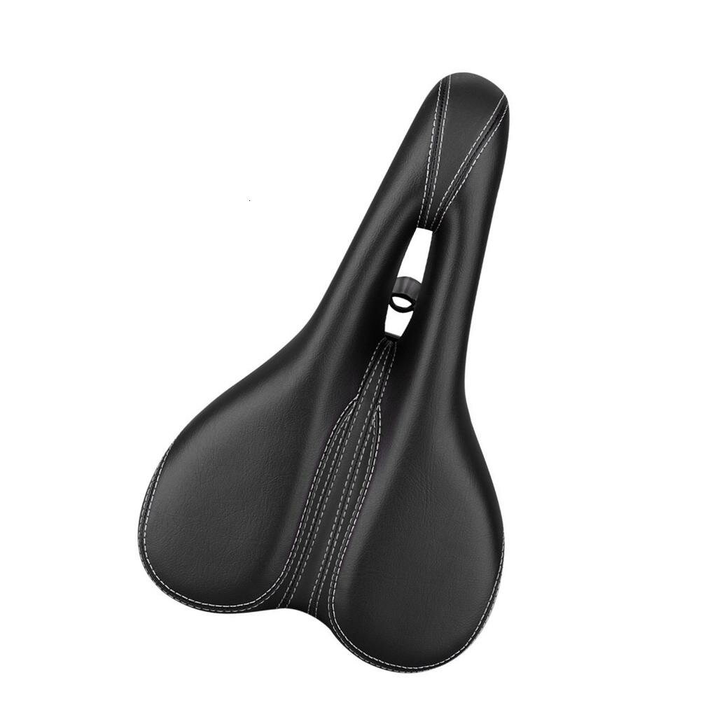Седло для велосипеда мужское и женское с отверстием, Черный