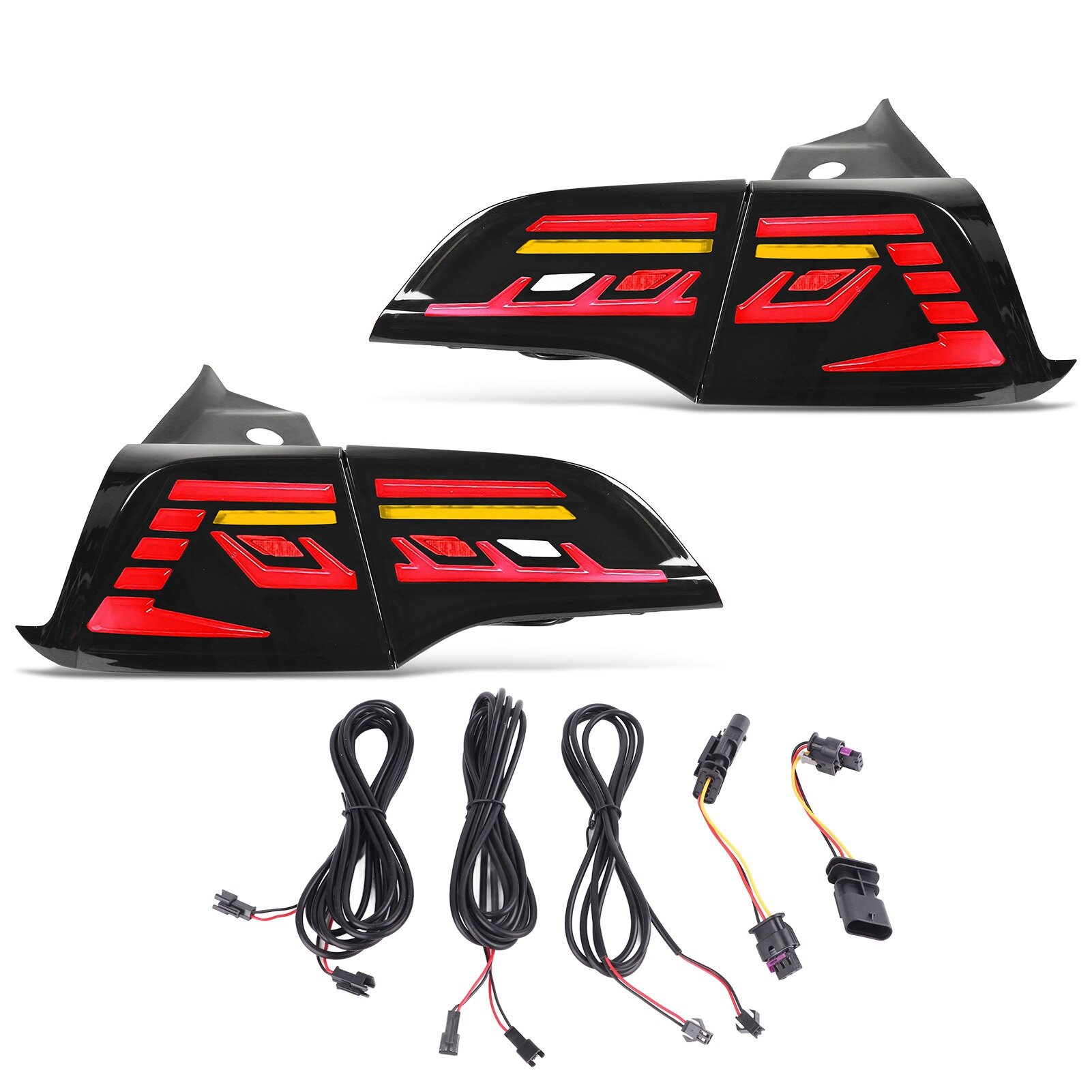 Светодиодные Задние Фонари С Динамической Заменой Указателя Поворота для Tesla Model 3 Y 2017-2023