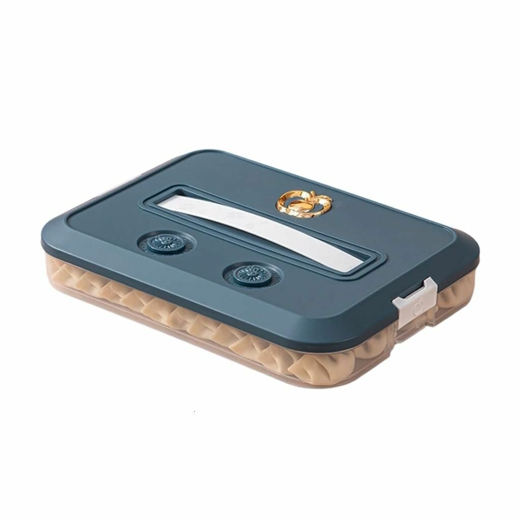 Складной контейнер для печенья с таймером, - Синий покровный слой