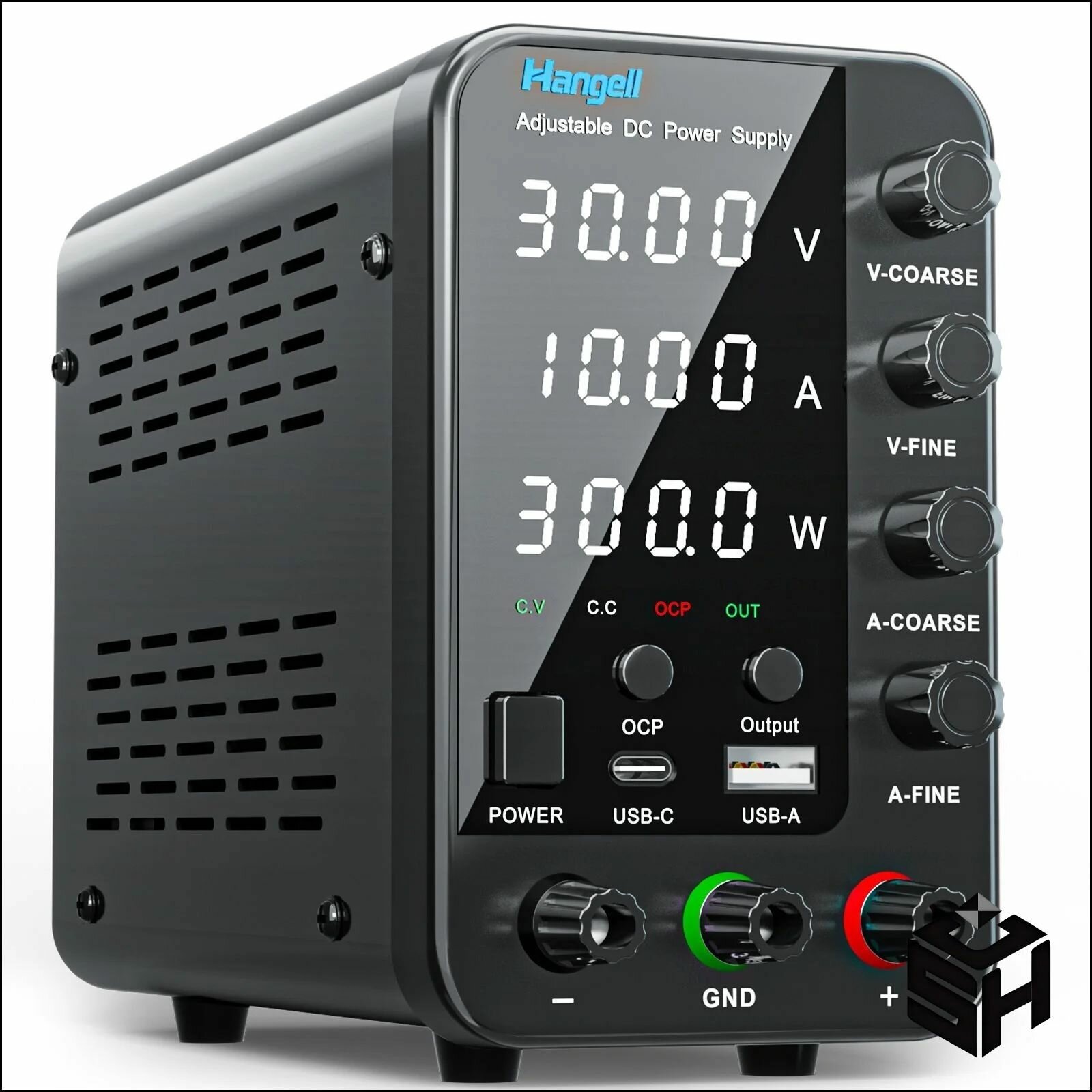Регулируемый источник питания постоянного тока,30V 10A, цифровой дисплей, регулятор напряжения, коммутация, высокая мощность, Лабораторный блок питания