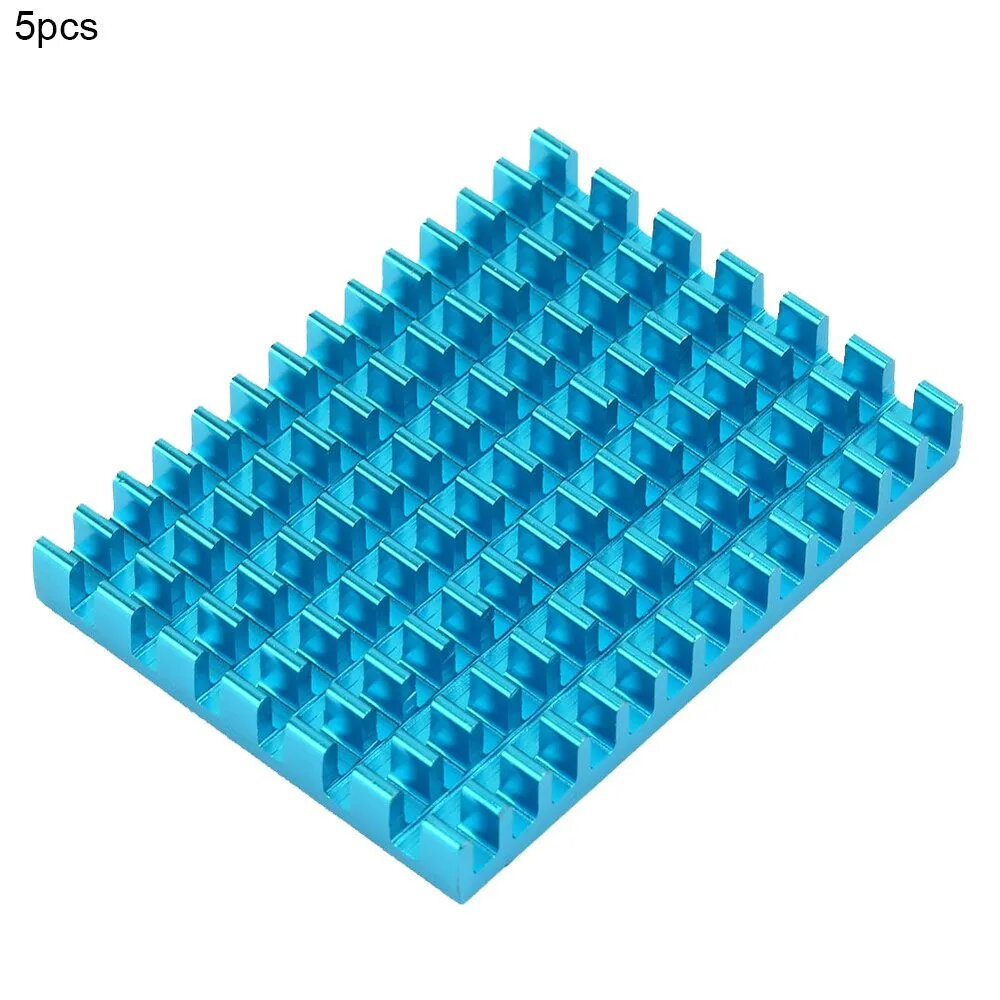 Радиатор Алюминиевый 40X30X5 Мм Для Чипов И Pcb 5 Шт