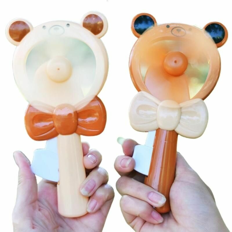 Мини-вентилятор с ручным приводом, Бурый медведь