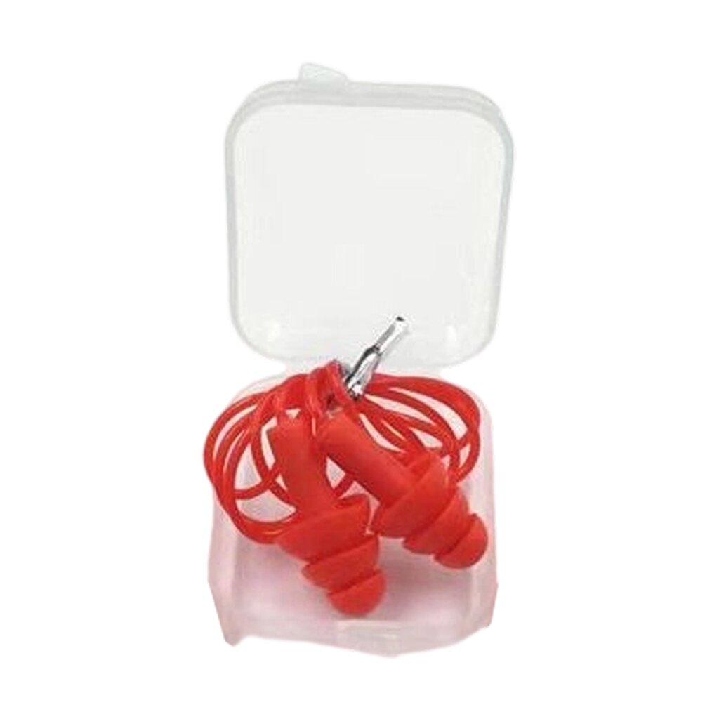 Беспроводные затычки для ушей, проводные противошумовые и шумоподавляющие силиконовые рождественская елка-красный