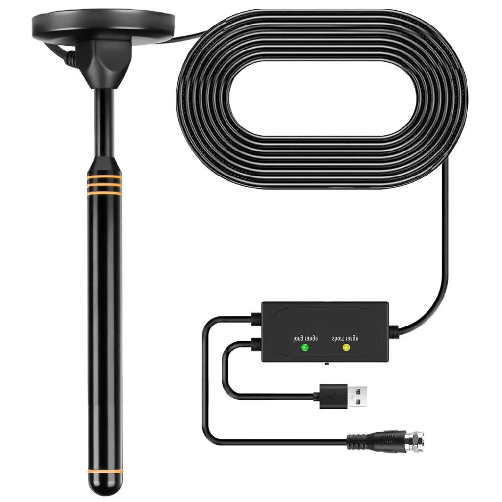 Антенна цифрового телевидения высокой четкости с оранжевым круговым полюсом толщиной от 2,5 C до 2 В