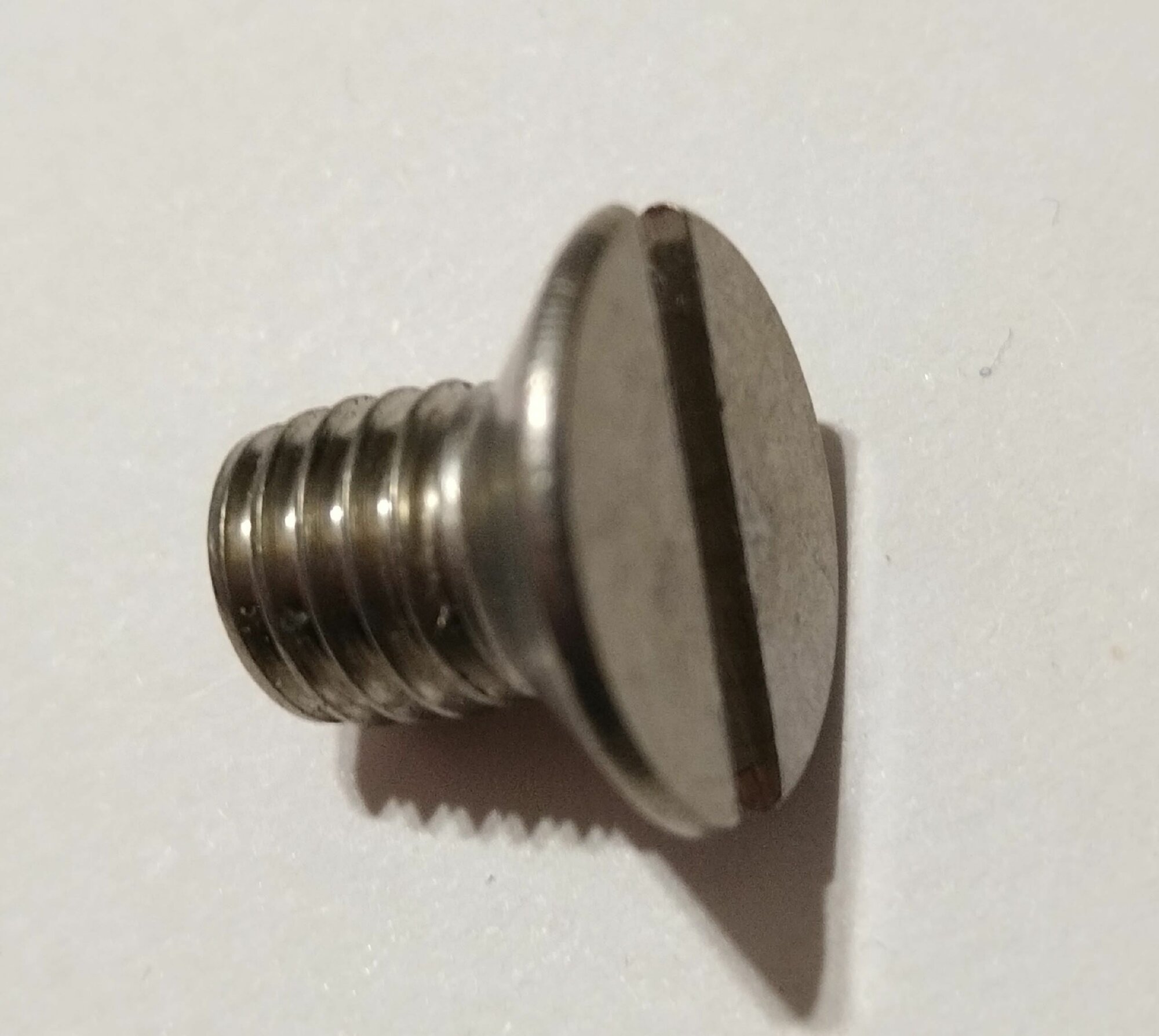 Винт 8х12х12х1,25 с потайной головкой и прямым шлицем SL DIN 963 (ISO 2009), нержавеющая сталь А4 -5шт