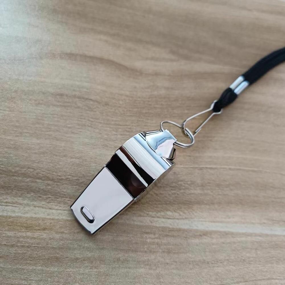 Судейский свисток из нержавеющей стали 304, сигнальный свисток высокого тона