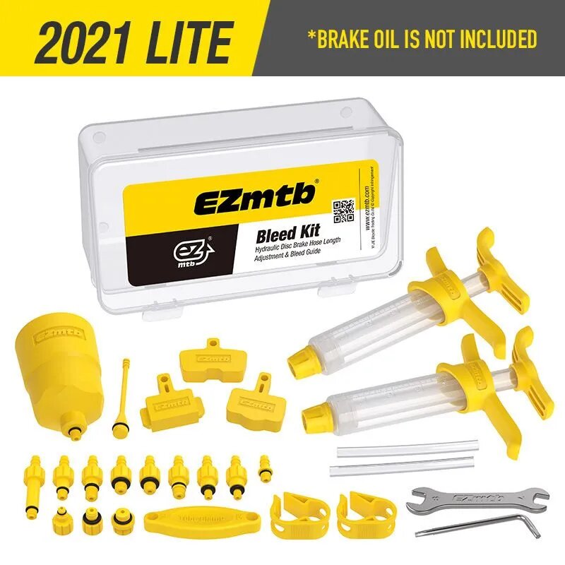 EZmtb Универсальный набор для прокачки гидравлических тормозов MTB - Инструмент замены масла в дисковых тормозах