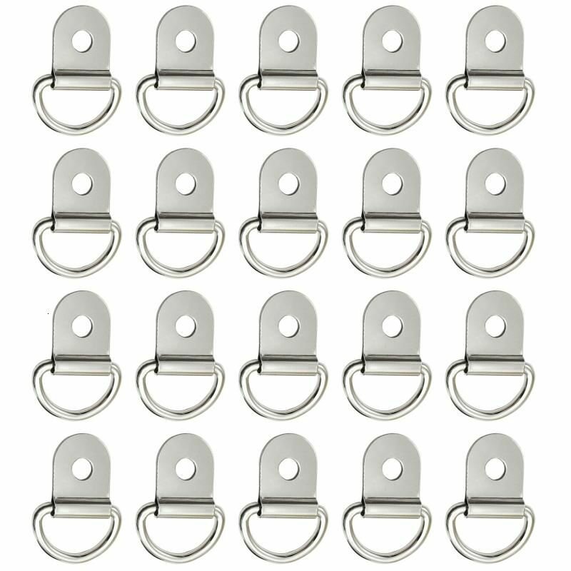 20 шт. Небольшие D-образные кольца для крепления груза в трейлерах, - A
