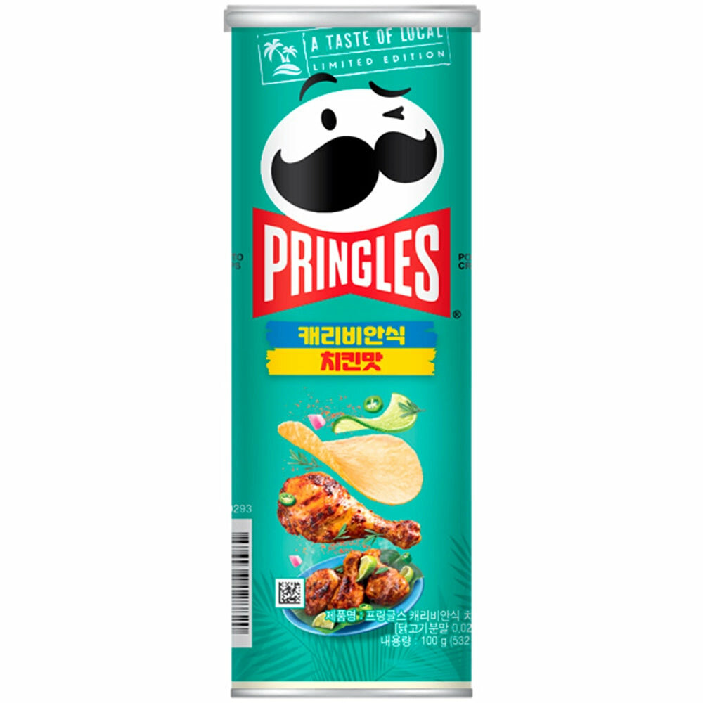 Картофельные чипсы Pringles Caribbean Spiced Chicken 100г (Корея)