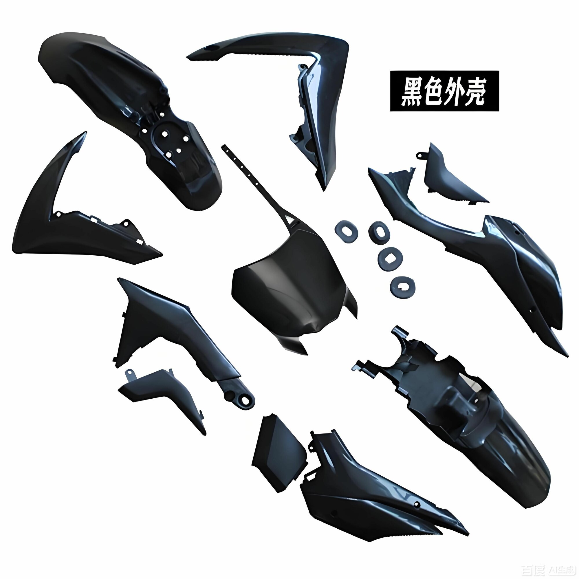 Пластик на кроссовый мотоцикл Honda CRF110 2013: бак, сиденье, облицовки, комплект обвеса