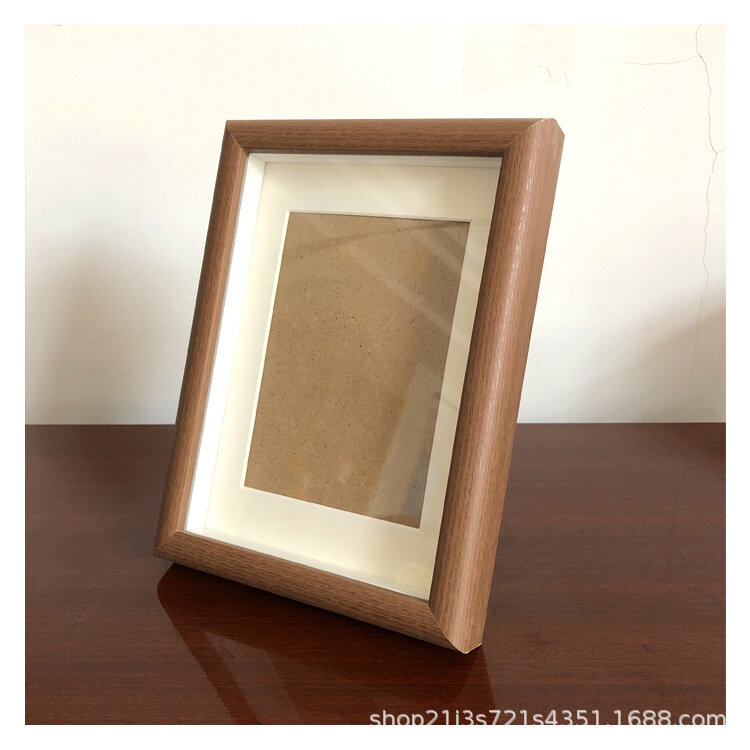 Орех фоторамка стол настольные украшения маленькая фоторамка оптовая продажа DIY фоторамка 5 дюймов 6 дюймов Мини