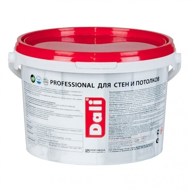 Краска моющаяся акриловая Dali Professional база C 2,5 л