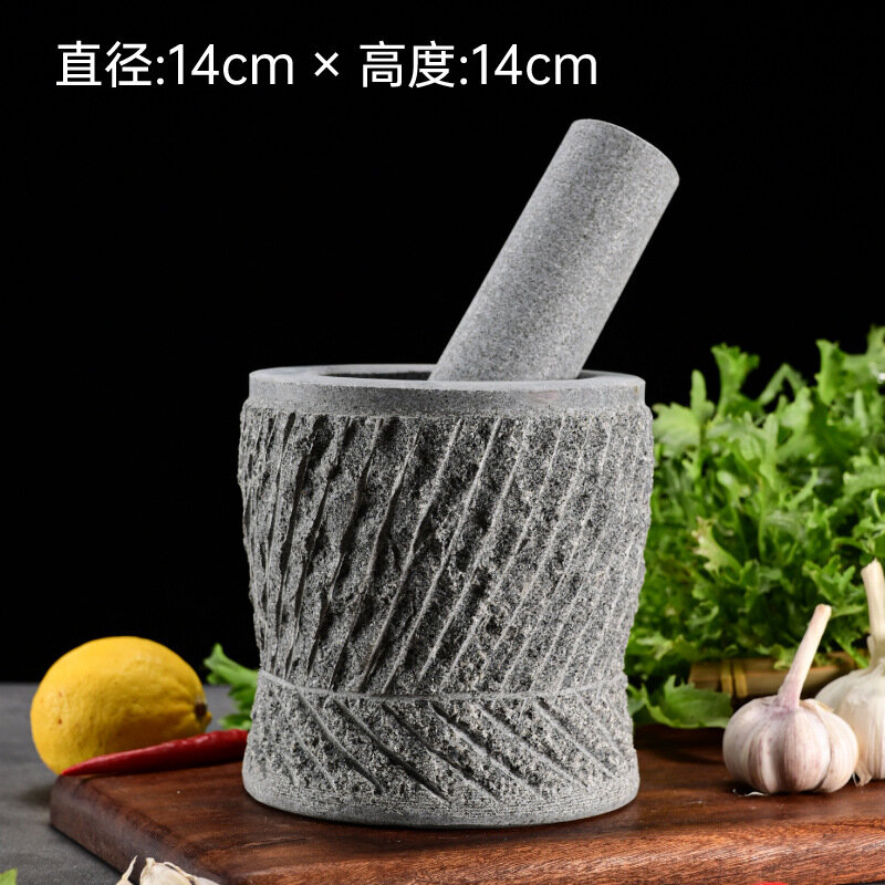 Домашний мельница для чеснока и пестик из натурального камня, измельчитель чеснока, оригинальный каменный пресс для чеснока, каменный мельница