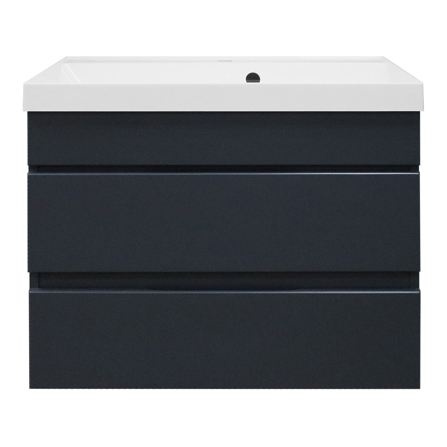 Комплект Azario Тумба Эстима 70/2 695х447х555 подвесная, с раковиной Астория 70, графит (CS00094588)