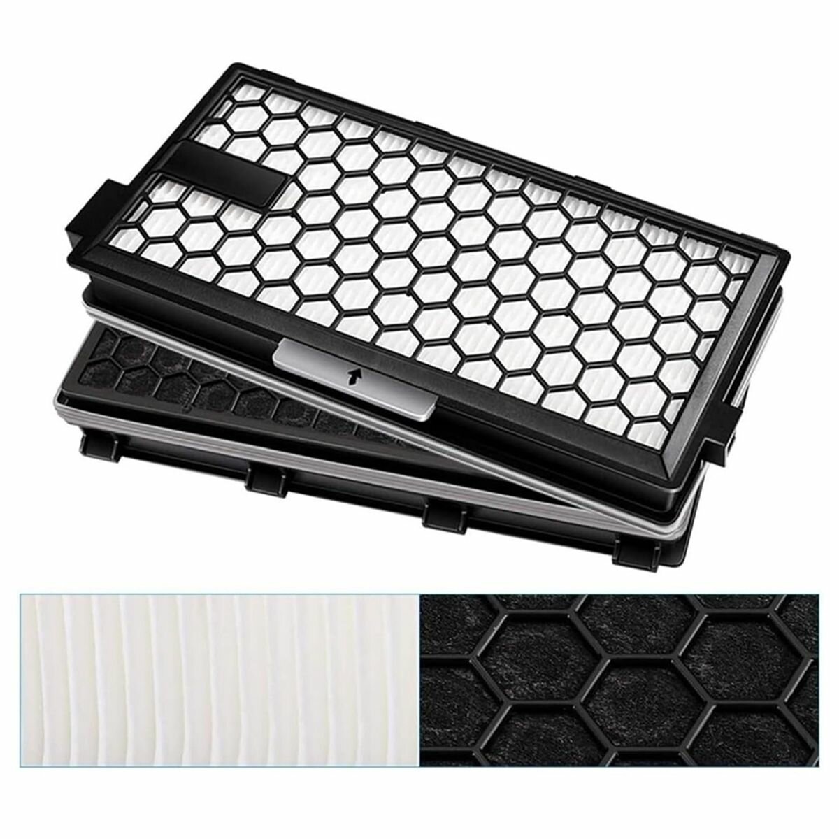 Детали Для Пылесоса Miele S4000/S5000, 2 Шт, Активный HEPA-Фильтр