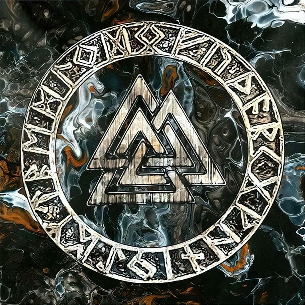 Ткань для алтаря с рунами, 50х50см